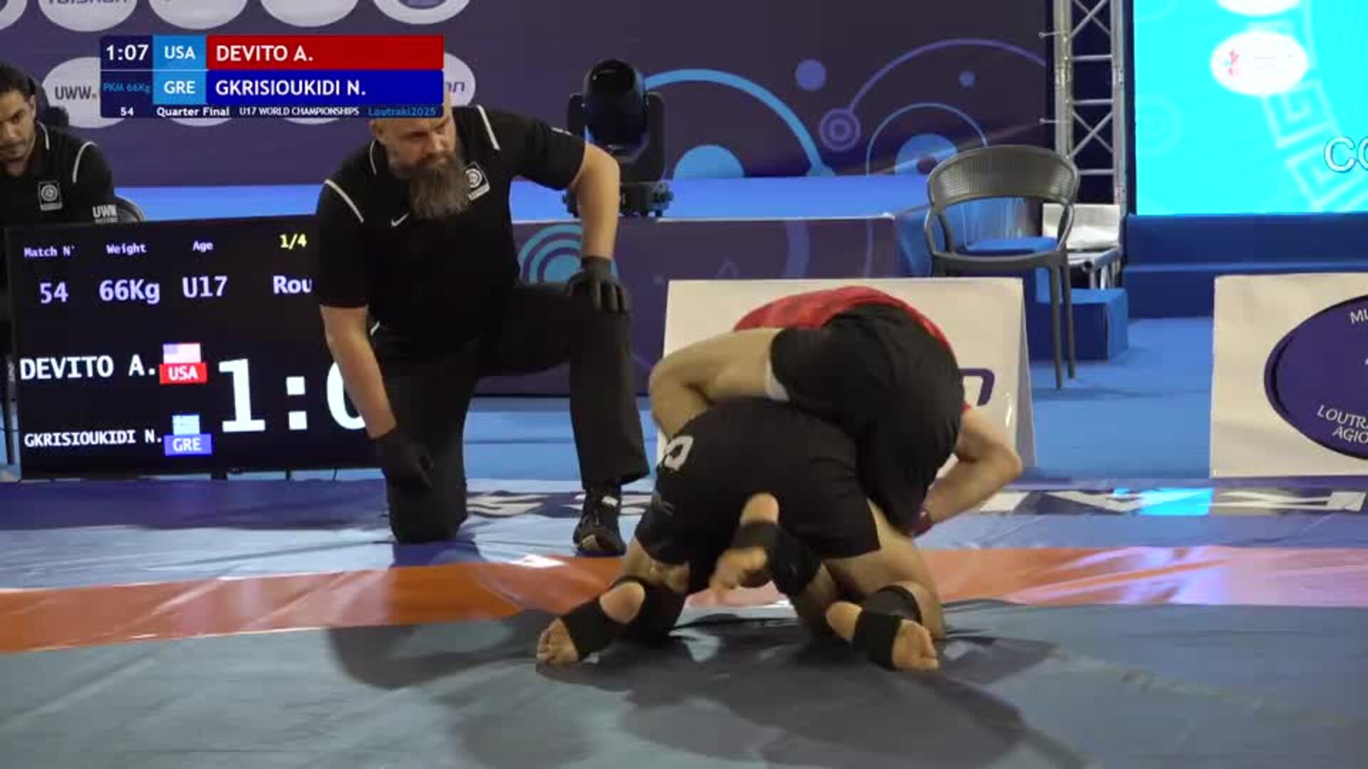 Andrew Lee DEVITO (USA) vs. Nikolaos GKRISIOUKIDIS (GRE) | U17 WORLD ...