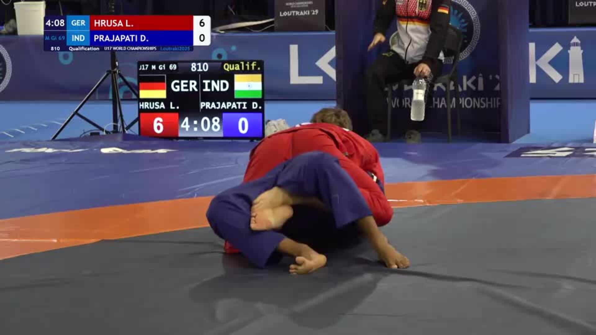 Leonard Marcus HRUSA (GER) vs. Dharmesh Ramesh PRAJAPATI (IND) | U17 ...